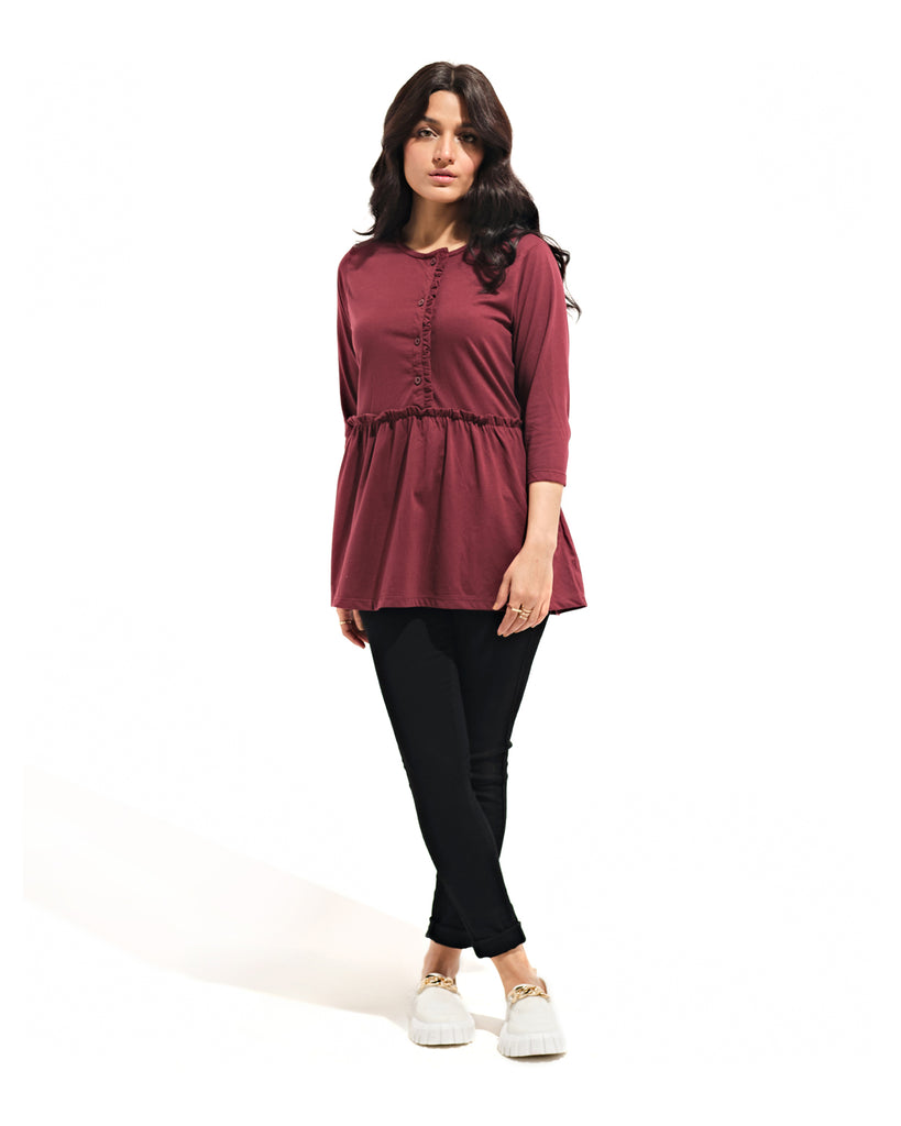 Women Flared Midi Top
