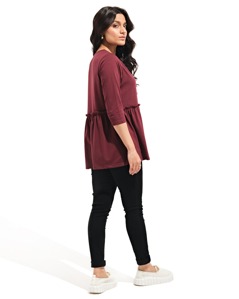 Women Flared Midi Top