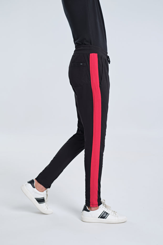Men Contrast Panel Trouser