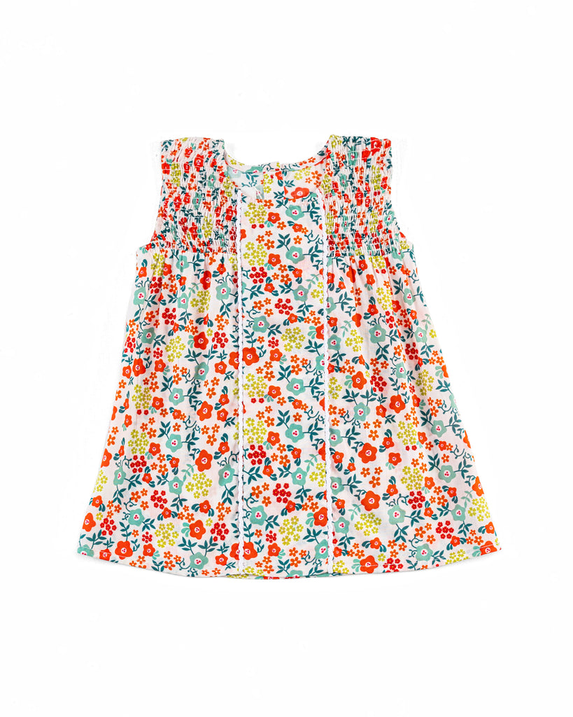 Girls Floral Printed Dress