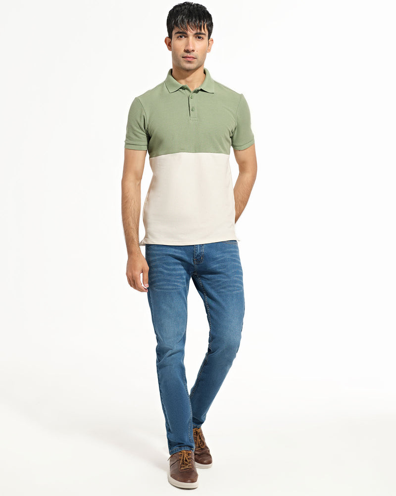 Men S/S Solid Polo Tee