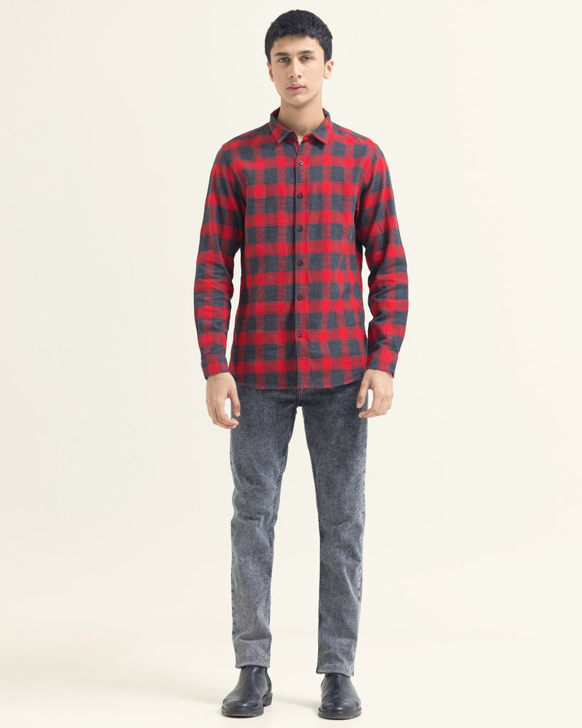 Men Plaid Casual Shirt