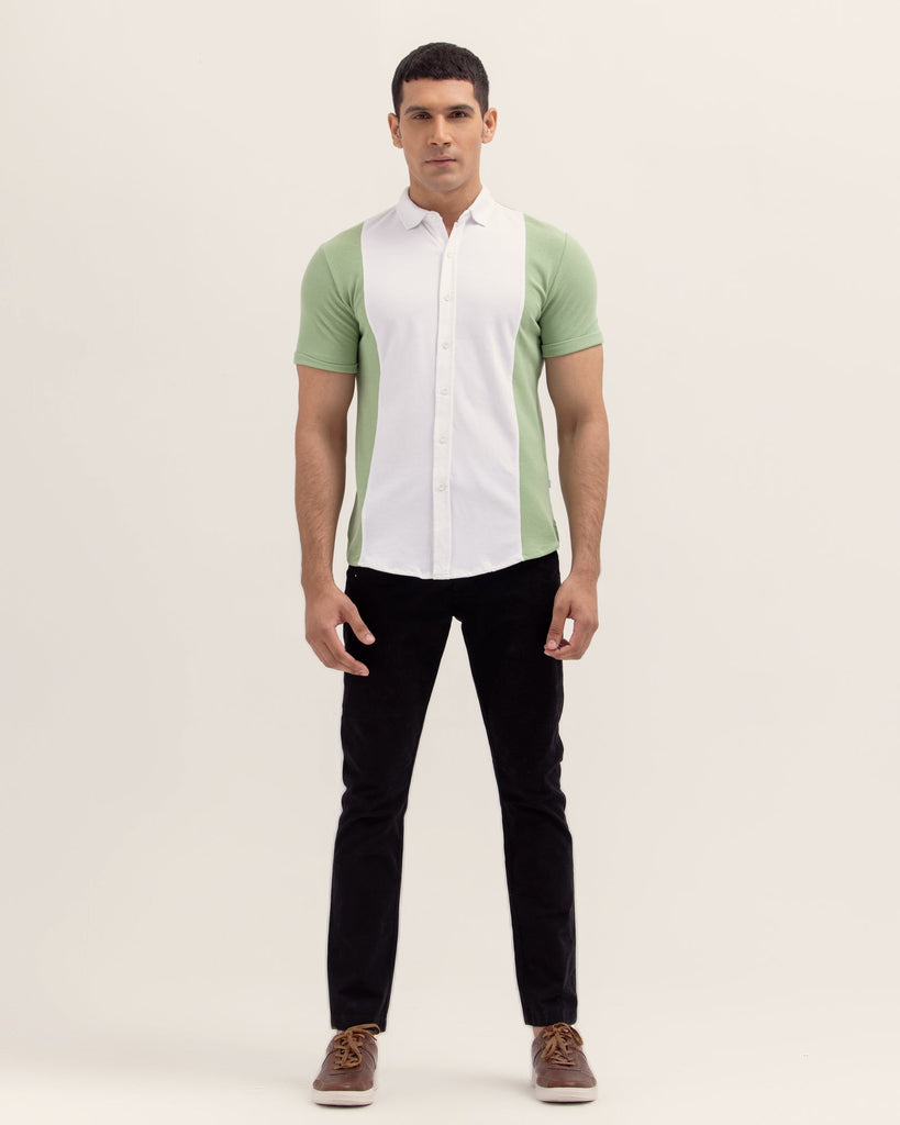 Men Panel Button Down