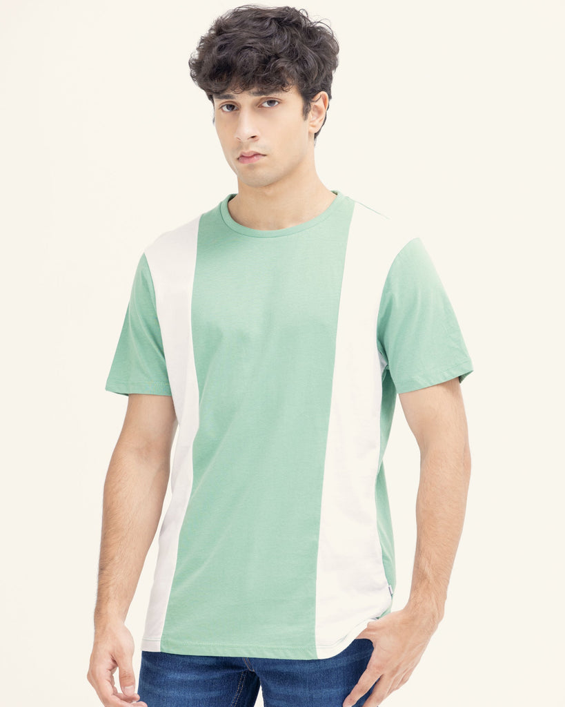 Men Color Block T Shirt