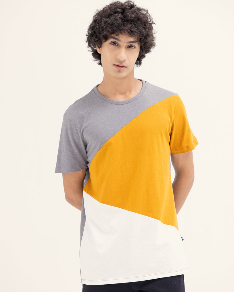 Men Color Block T Shirt