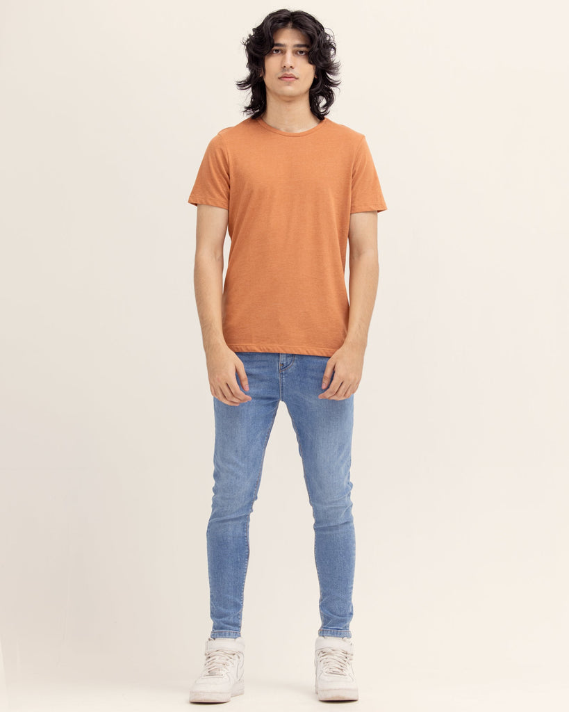 Men Rust T Shirt
