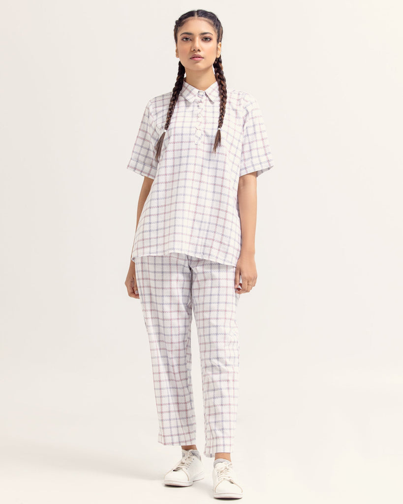 Women Check Matching Set