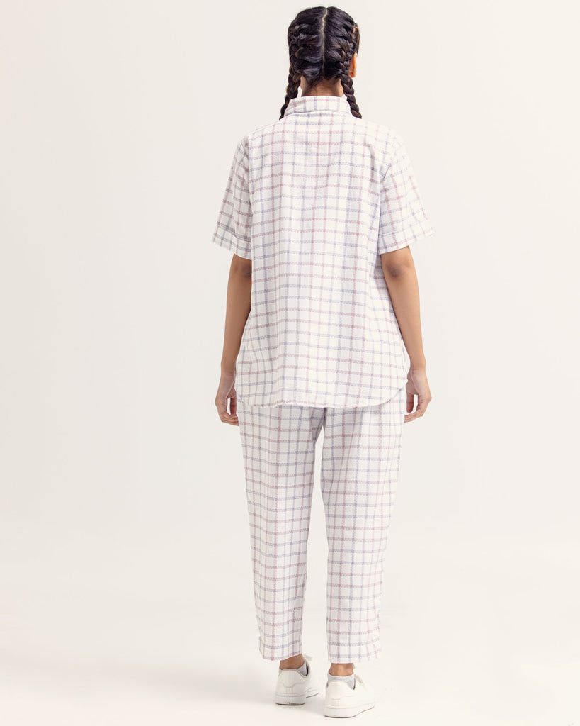 Women Check Matching Set