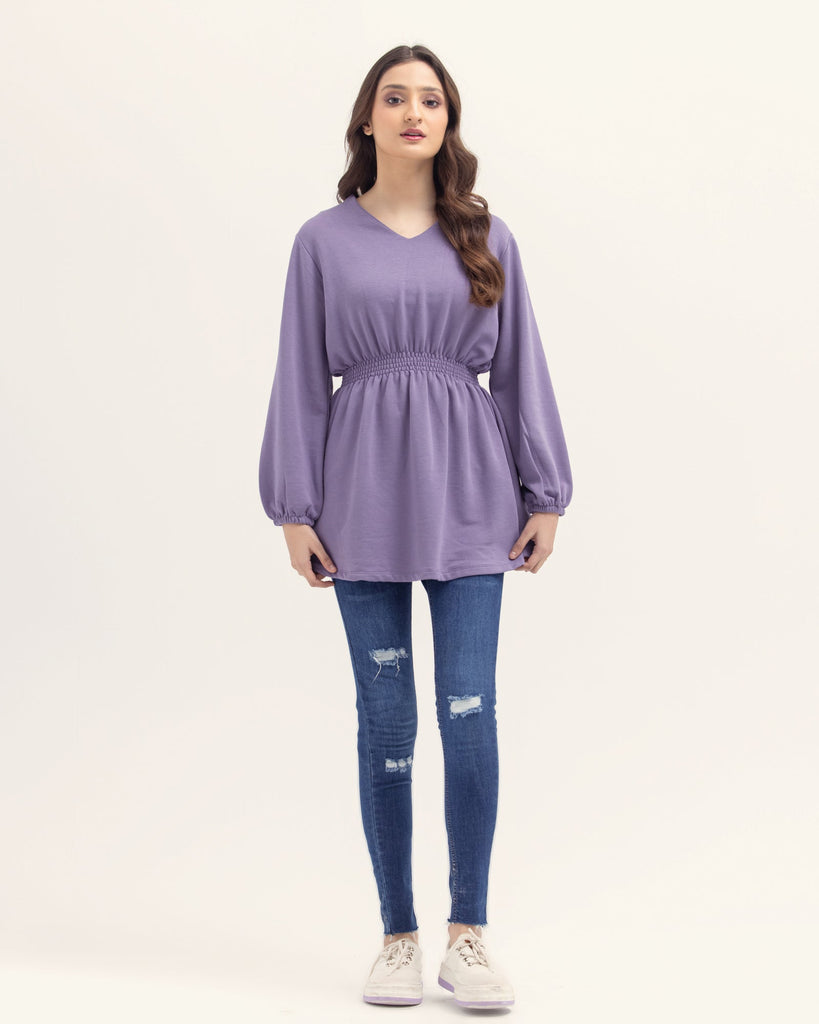 Women Elastic Waist Top