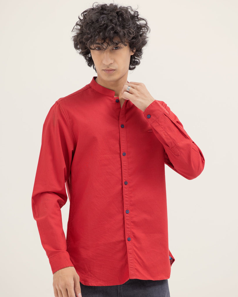 Men Plain Casual Shirt