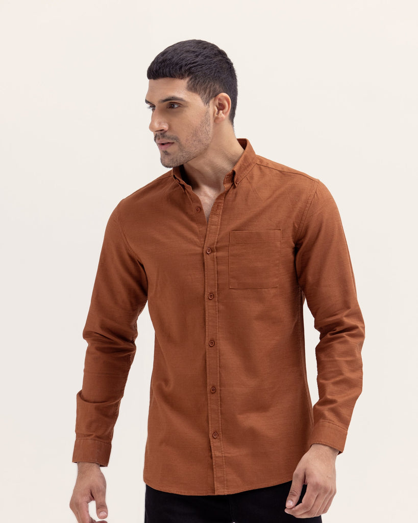 Men Plain Casual Shirt