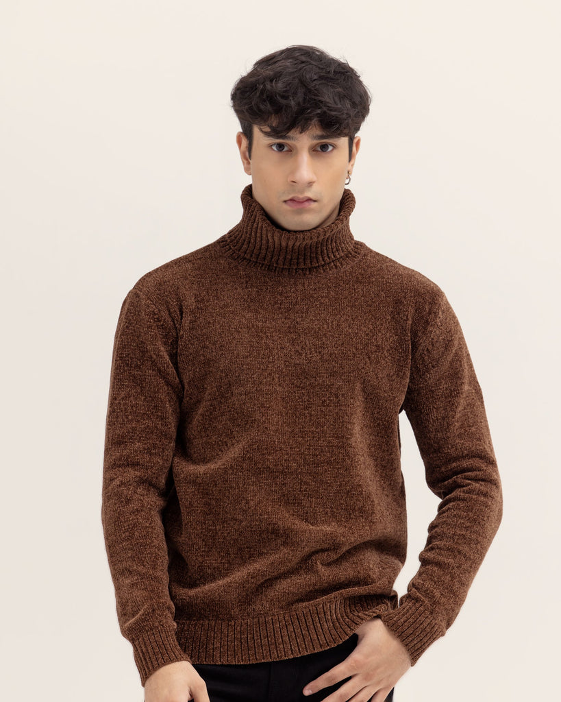 Men High Neck Sweater